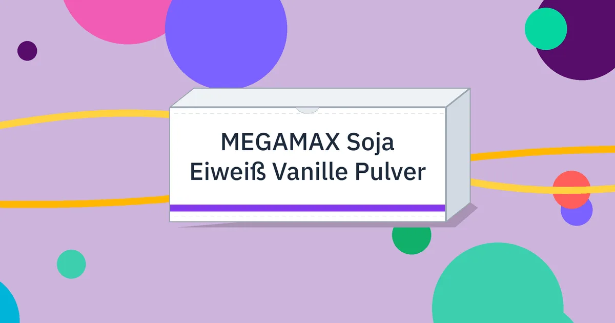 Symbolbild: Packung mit der Aufschrift MEGAMAX Soja Eiweiß Vanille Pulver (PZN 03034583) – Verfügbarkeit und Bezug in Apotheken in Frankfurt am Main