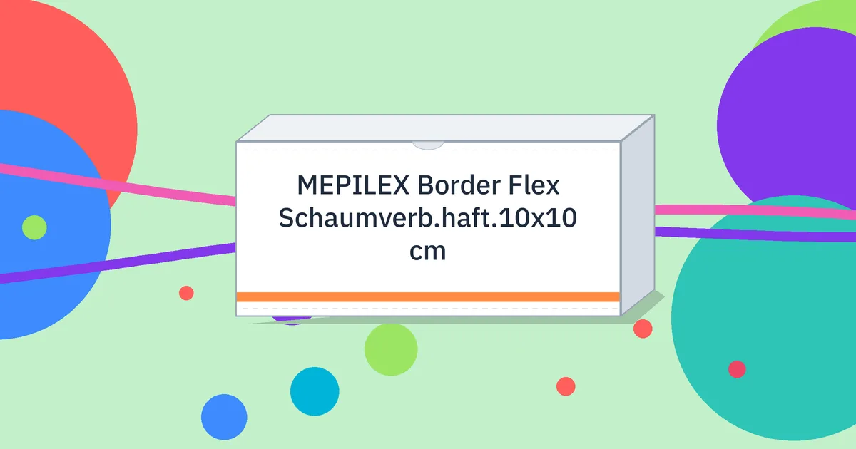 Symbolbild: Packung mit der Aufschrift MEPILEX Border Flex Schaumverb.haft.10x10 cm (PZN 19707400) – Verfügbarkeit und Bezug in Apotheken in Frankfurt am Main