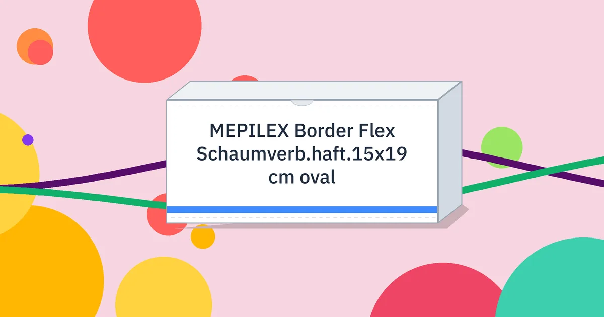 Symbolbild: Packung mit der Aufschrift MEPILEX Border Flex Schaumverb.haft.15x19 cm oval (PZN 17909298) – Verfügbarkeit und Bezug in Apotheken in Frankfurt am Main