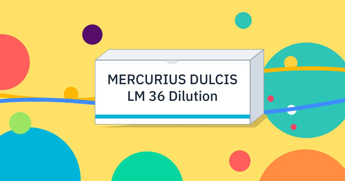 Symbolbild: Packung mit der Aufschrift MERCURIUS DULCIS LM 36 Dilution (PZN 12951580) – Verfügbarkeit und Bezug in Apotheken in Frankfurt am Main