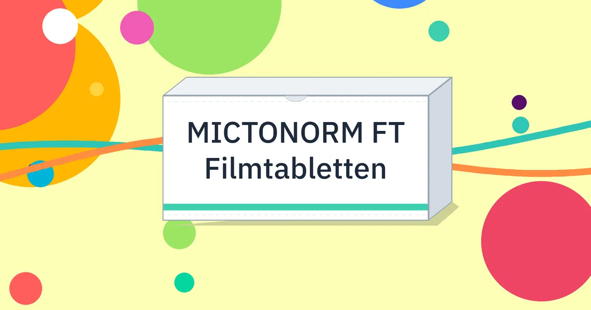 Symbolbild: Packung mit der Aufschrift MICTONORM FT Filmtabletten (PZN 18093628) – Verfügbarkeit und Bezug in Apotheken in Frankfurt am Main