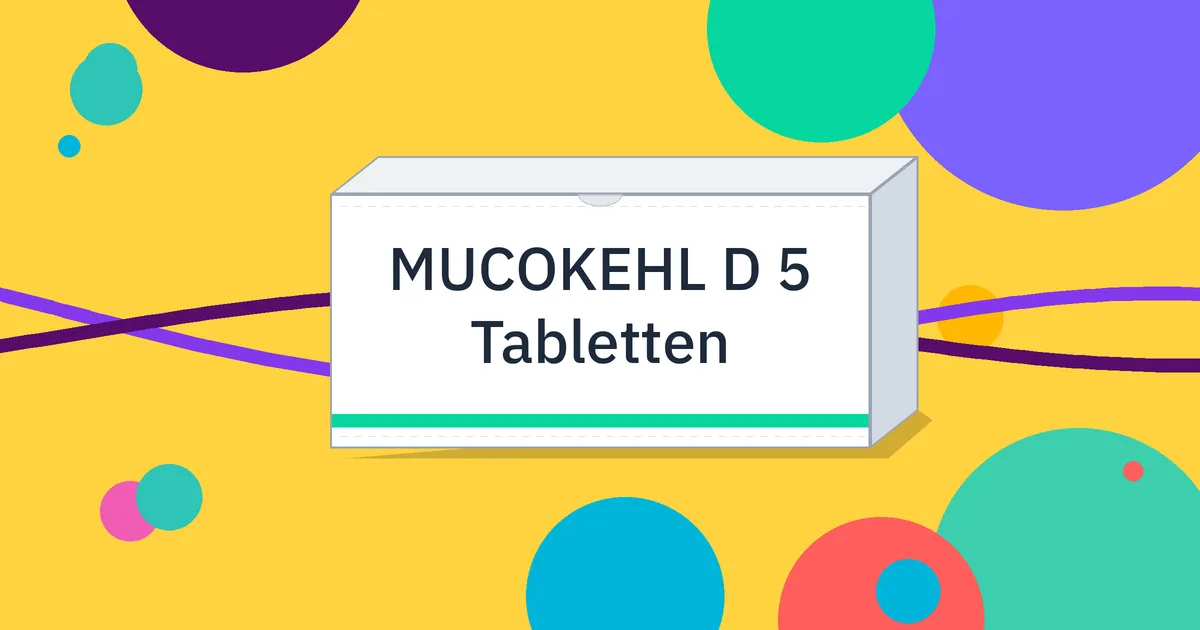 Symbolbild: Packung mit der Aufschrift MUCOKEHL D 5 Tabletten (PZN 04603899) – Verfügbarkeit und Bezug in Apotheken in Frankfurt am Main