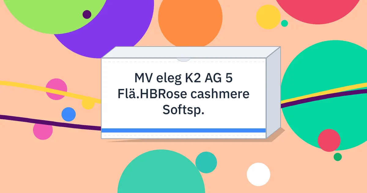 Symbolbild: Packung mit der Aufschrift MV eleg K2 AG 5 Flä.HBRose cashmere Softsp. (PZN 15717821) – Verfügbarkeit und Bezug in Apotheken in Frankfurt am Main