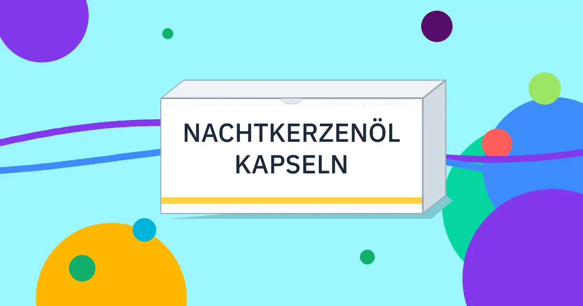 Symbolbild: Packung mit der Aufschrift NACHTKERZENÖL KAPSELN (PZN 03994952) – Verfügbarkeit und Bezug in Apotheken in Frankfurt am Main