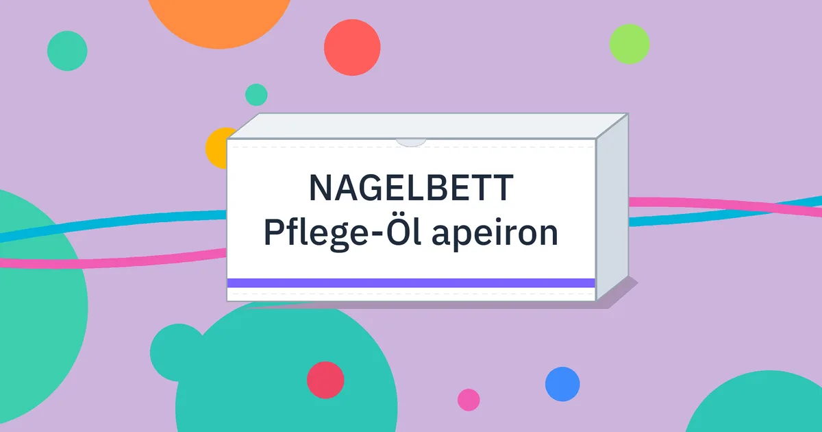 Symbolbild: Packung mit der Aufschrift NAGELBETT Pflege-Öl apeiron (PZN 13342914) – Verfügbarkeit und Bezug in Apotheken in Frankfurt am Main