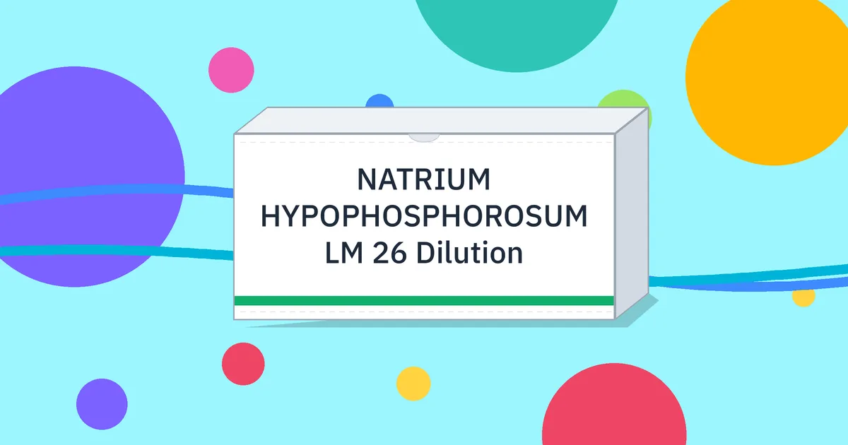 Symbolbild: Packung mit der Aufschrift NATRIUM HYPOPHOSPHOROSUM LM 26 Dilution (PZN 12963583) – Verfügbarkeit und Bezug in Apotheken in Frankfurt am Main