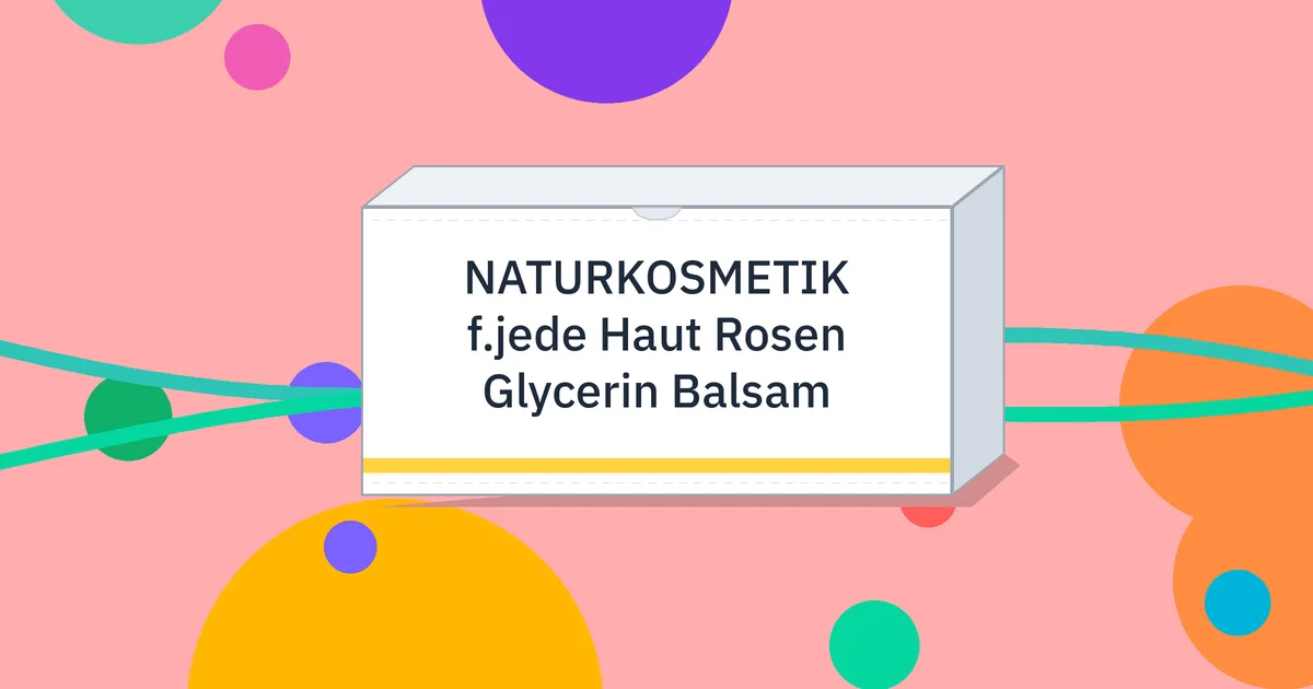 Symbolbild: Packung mit der Aufschrift NATURKOSMETIK f.jede Haut Rosen Glycerin Balsam (PZN 02515688) – Verfügbarkeit und Bezug in Apotheken in Frankfurt am Main