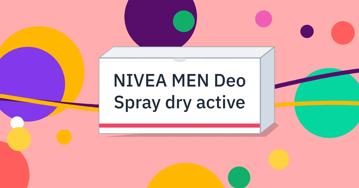 Symbolbild: Packung mit der Aufschrift NIVEA MEN Deo Spray dry active (PZN 14368399) – Verfügbarkeit und Bezug in Apotheken in Frankfurt am Main