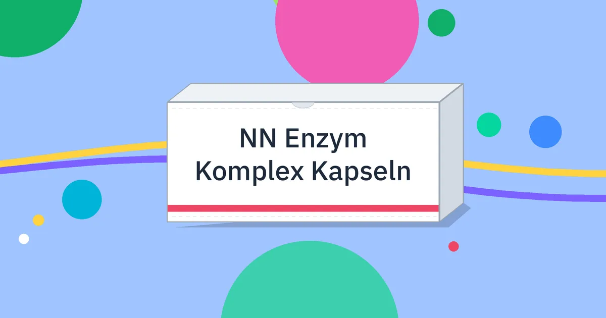 Symbolbild: Packung mit der Aufschrift NN Enzym Komplex Kapseln (PZN 15321402) – Verfügbarkeit und Bezug in Apotheken in Frankfurt am Main