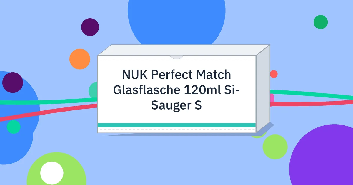 Symbolbild: Packung mit der Aufschrift NUK Perfect Match Glasflasche 120ml Si-Sauger S (PZN 18781498) – Verfügbarkeit und Bezug in Apotheken in Frankfurt am Main