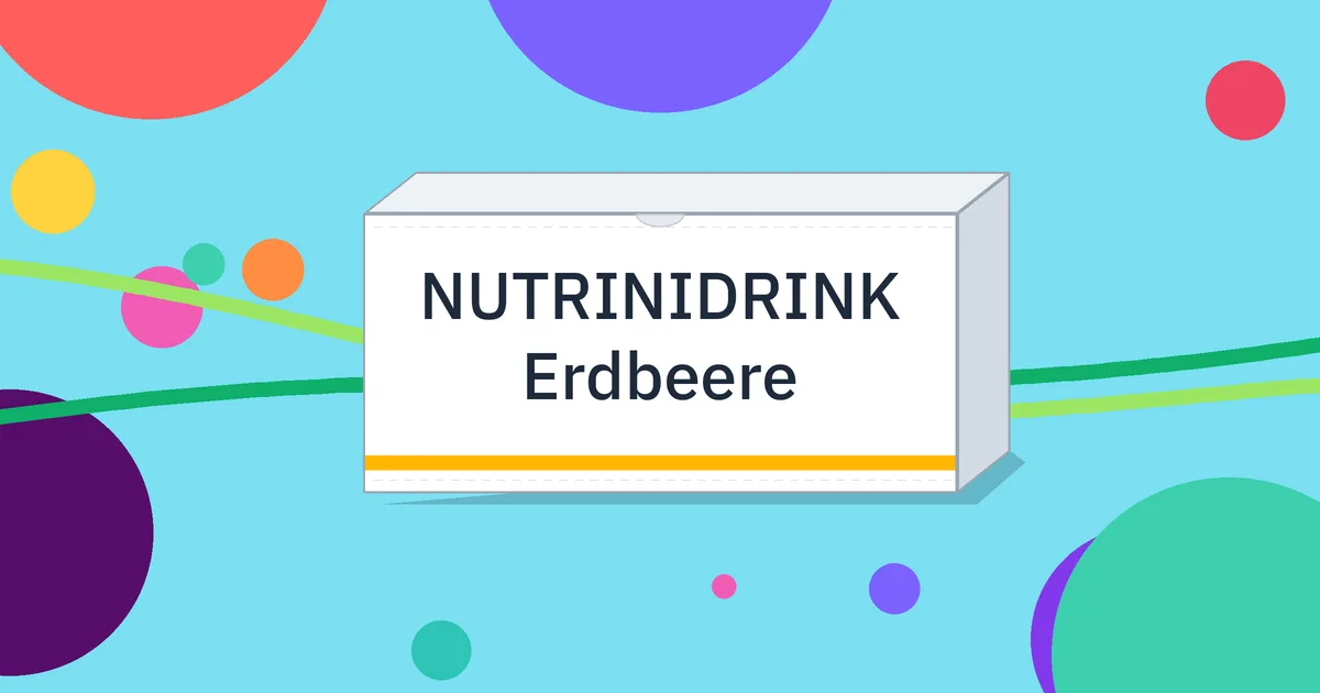 Symbolbild: Packung mit der Aufschrift NUTRINIDRINK Erdbeere (PZN 17612612) – Verfügbarkeit und Bezug in Apotheken in Frankfurt am Main