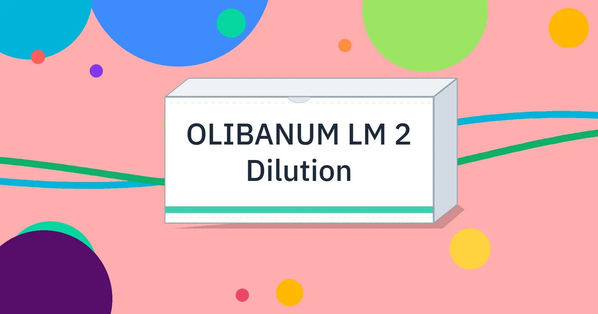 Symbolbild: Packung mit der Aufschrift OLIBANUM LM 2 Dilution (PZN 12971542) – Verfügbarkeit und Bezug in Apotheken in Frankfurt am Main