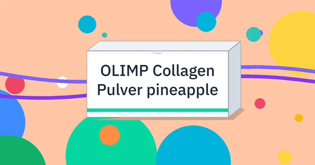 Symbolbild: Packung mit der Aufschrift OLIMP Collagen Pulver pineapple (PZN 19297250) – Verfügbarkeit und Bezug in Apotheken in Frankfurt am Main