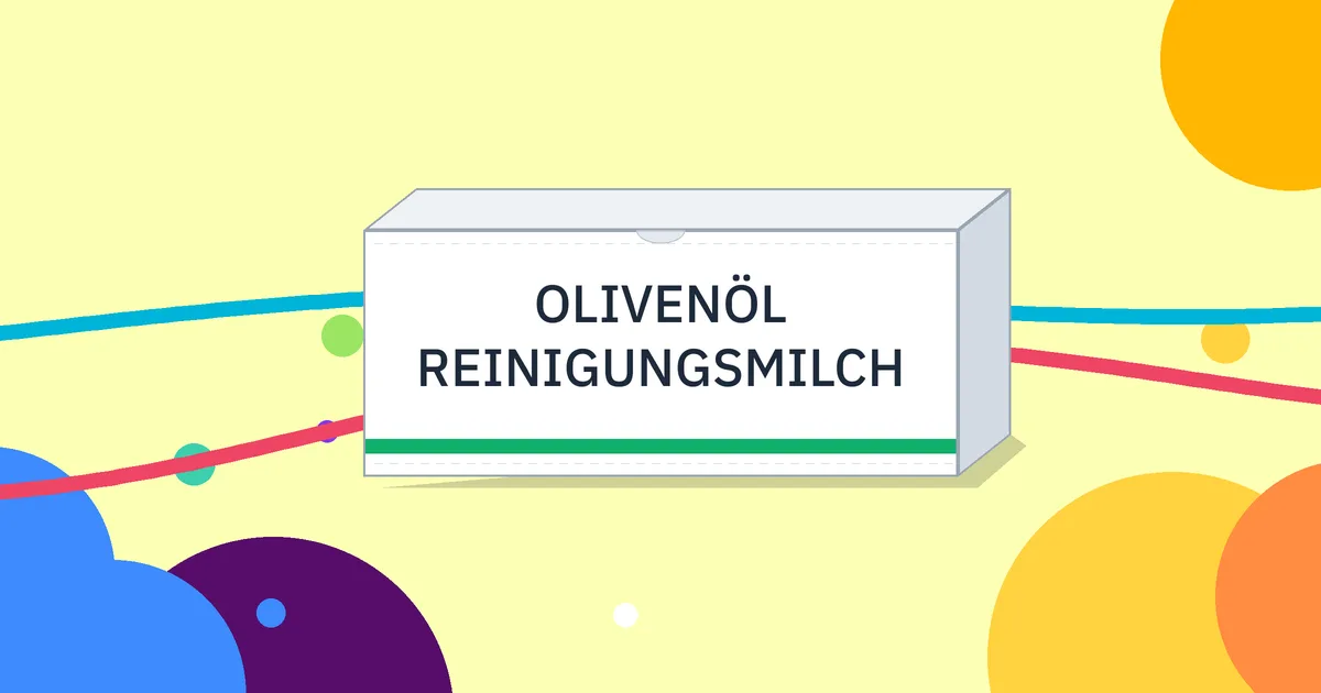 Symbolbild: Packung mit der Aufschrift OLIVENÖL REINIGUNGSMILCH (PZN 06862464) – Verfügbarkeit und Bezug in Apotheken in Frankfurt am Main