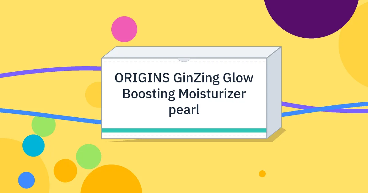 Symbolbild: Packung mit der Aufschrift ORIGINS GinZing Glow Boosting Moisturizer pearl (PZN 20102872) – Verfügbarkeit und Bezug in Apotheken in Frankfurt am Main
