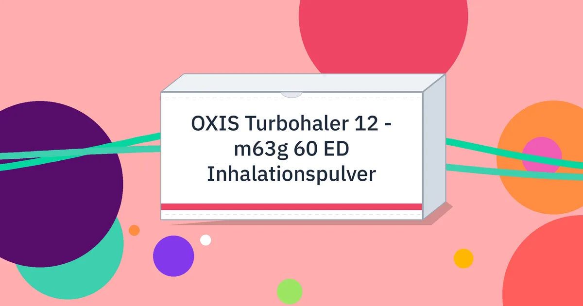 Symbolbild: Packung mit der Aufschrift OXIS Turbohaler 12 -m63g 60 ED Inhalationspulver (PZN 08859058) – Verfügbarkeit und Bezug in Apotheken in Frankfurt am Main