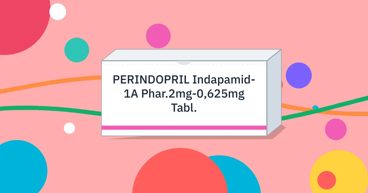 Symbolbild: Packung mit der Aufschrift PERINDOPRIL Indapamid-1A Phar.2mg-0,625mg Tabl. (PZN 07797496) – Verfügbarkeit und Bezug in Apotheken in Frankfurt am Main