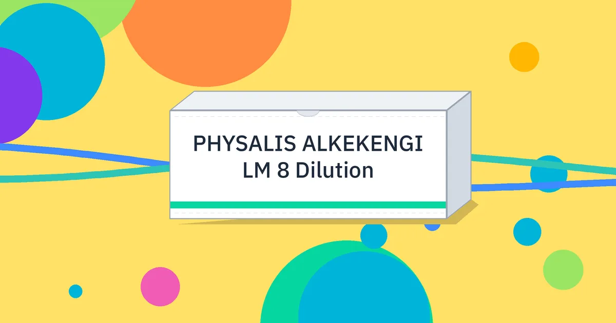 Symbolbild: Packung mit der Aufschrift PHYSALIS ALKEKENGI LM 8 Dilution (PZN 13639666) – Verfügbarkeit und Bezug in Apotheken in Frankfurt am Main