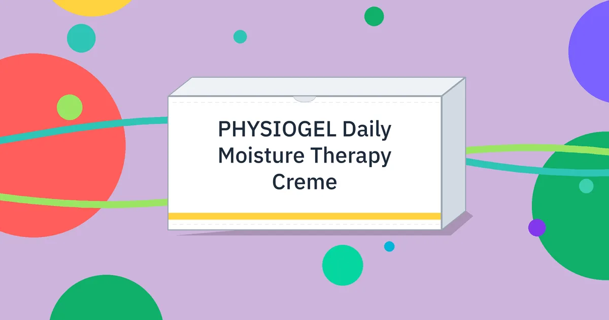 Symbolbild: Packung mit der Aufschrift PHYSIOGEL Daily Moisture Therapy Creme (PZN 04359086) – Verfügbarkeit und Bezug in Apotheken in Frankfurt am Main