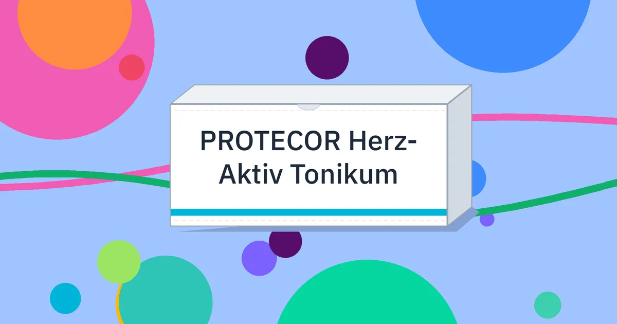 Symbolbild: Packung mit der Aufschrift PROTECOR Herz-Aktiv Tonikum (PZN 17628636) – Verfügbarkeit und Bezug in Apotheken in Frankfurt am Main