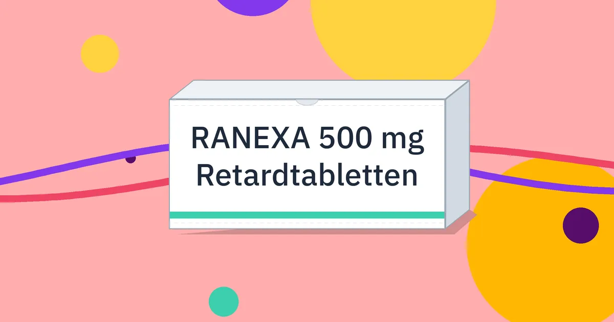 Symbolbild: Packung mit der Aufschrift RANEXA 500 mg Retardtabletten (PZN 18390326) – Verfügbarkeit und Bezug in Apotheken in Frankfurt am Main