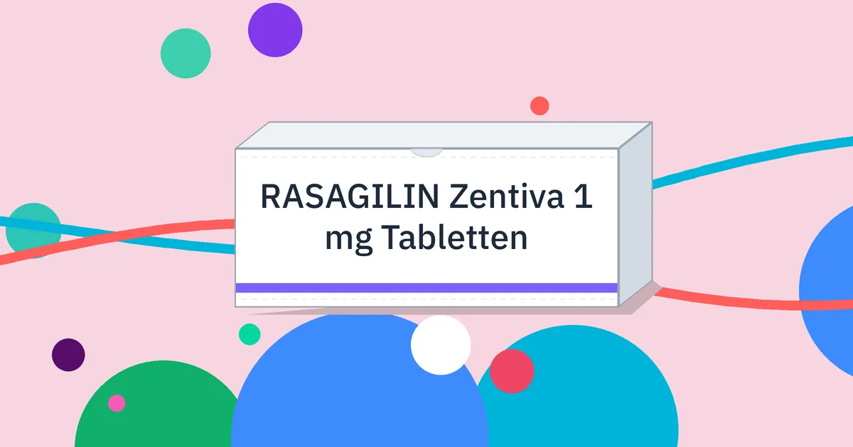 Symbolbild: Packung mit der Aufschrift RASAGILIN Zentiva 1 mg Tabletten (PZN 11312837) – Verfügbarkeit und Bezug in Apotheken in Frankfurt am Main