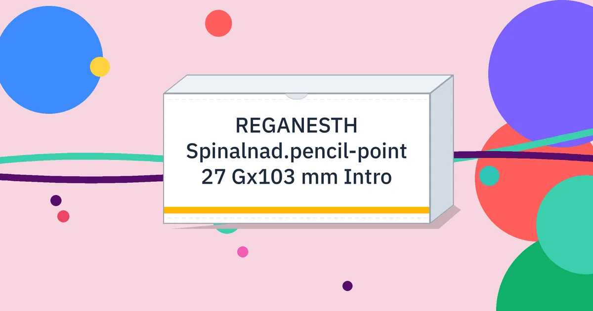 Symbolbild: Packung mit der Aufschrift REGANESTH Spinalnad.pencil-point 27 Gx103 mm Intro (PZN 17889213) – Verfügbarkeit und Bezug in Apotheken in Frankfurt am Main