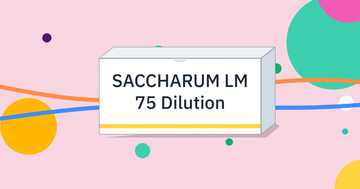 Symbolbild: Packung mit der Aufschrift SACCHARUM LM 75 Dilution (PZN 13176539) – Verfügbarkeit und Bezug in Apotheken in Frankfurt am Main