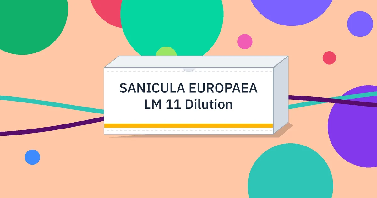 Symbolbild: Packung mit der Aufschrift SANICULA EUROPAEA LM 11 Dilution (PZN 13182161) – Verfügbarkeit und Bezug in Apotheken in Frankfurt am Main