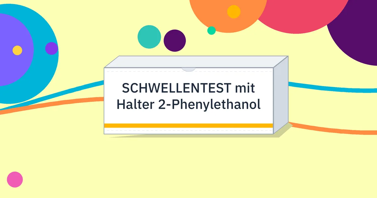 Symbolbild: Packung mit der Aufschrift SCHWELLENTEST mit Halter 2-Phenylethanol (PZN 17924932) – Verfügbarkeit und Bezug in Apotheken in Frankfurt am Main