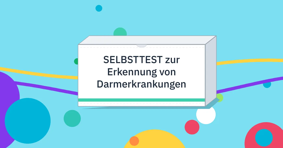 Symbolbild: Packung mit der Aufschrift SELBSTTEST zur Erkennung von Darmerkrankungen (PZN 19173720) – Verfügbarkeit und Bezug in Apotheken in Frankfurt am Main