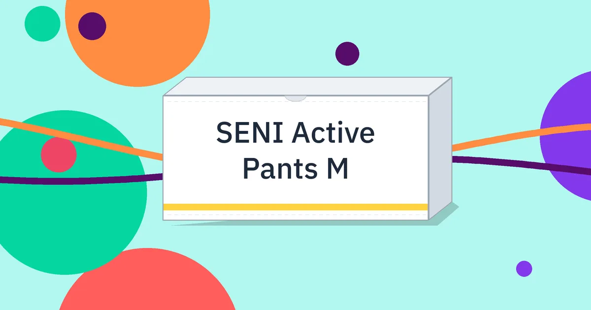 Symbolbild: Packung mit der Aufschrift SENI Active Pants M (PZN 05901877) – Verfügbarkeit und Bezug in Apotheken in Frankfurt am Main