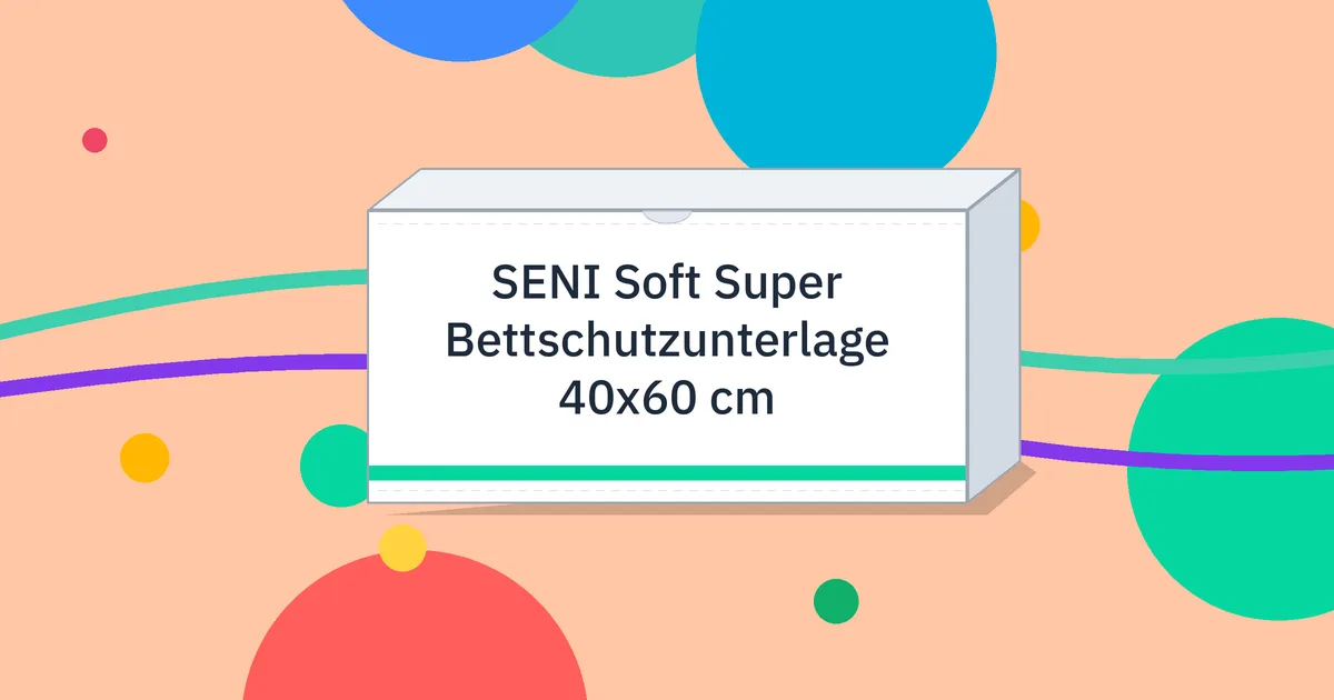 Symbolbild: Packung mit der Aufschrift SENI Soft Super Bettschutzunterlage 40x60 cm (PZN 13598513) – Verfügbarkeit und Bezug in Apotheken in Frankfurt am Main