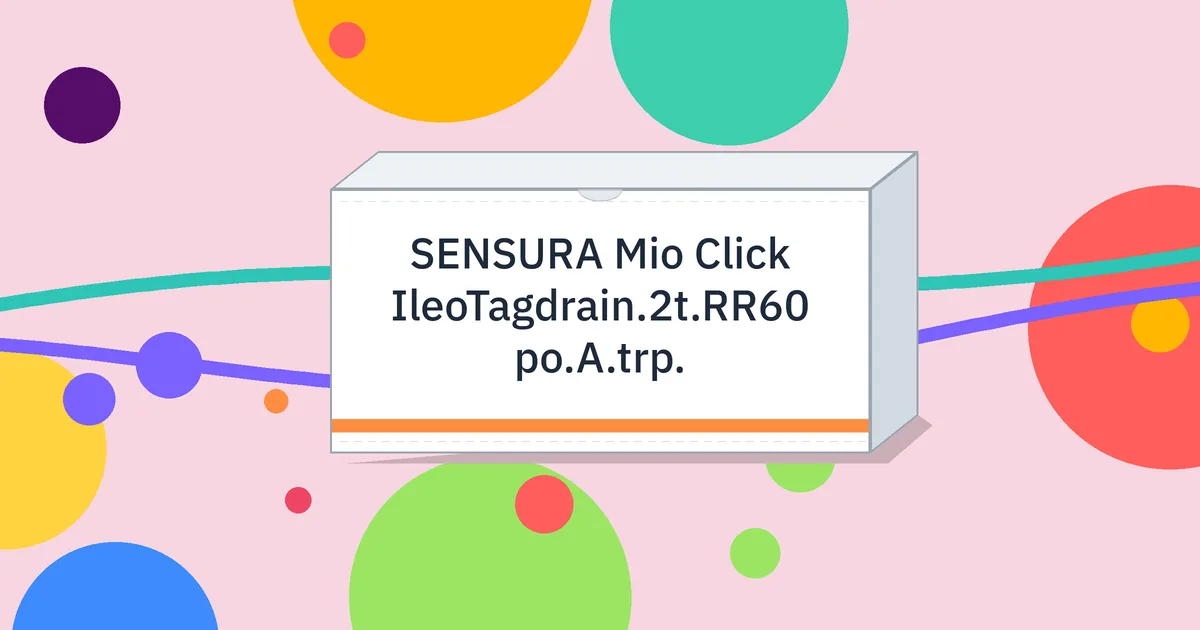 Symbolbild: Packung mit der Aufschrift SENSURA Mio Click IleoTagdrain.2t.RR60 po.A.trp. (PZN 12615126) – Verfügbarkeit und Bezug in Apotheken in Frankfurt am Main