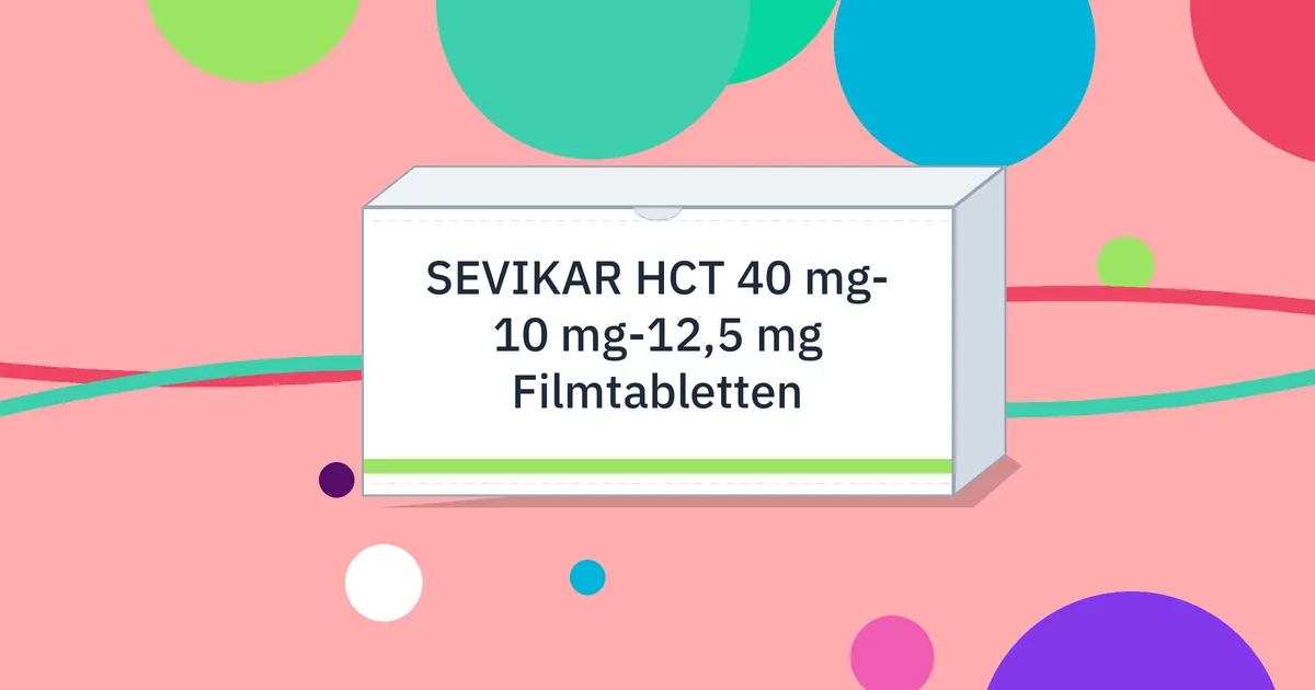 Symbolbild: Packung mit der Aufschrift SEVIKAR HCT 40 mg-10 mg-12,5 mg Filmtabletten (PZN 12729309) – Verfügbarkeit und Bezug in Apotheken in Frankfurt am Main