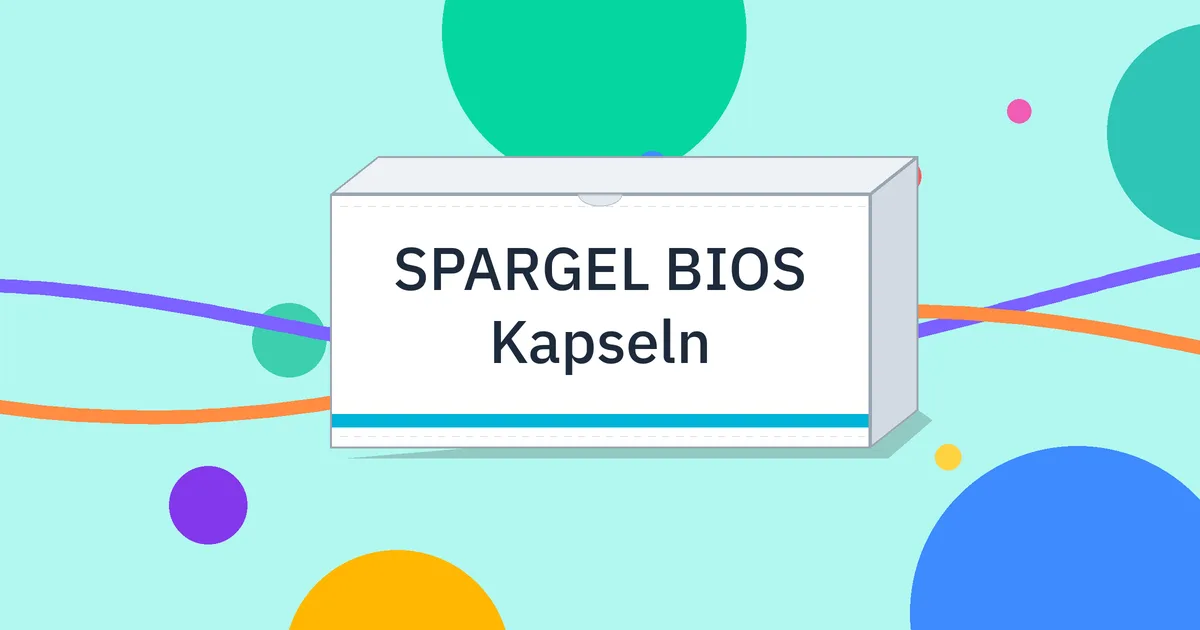 Symbolbild: Packung mit der Aufschrift SPARGEL BIOS Kapseln (PZN 00966990) – Verfügbarkeit und Bezug in Apotheken in Frankfurt am Main