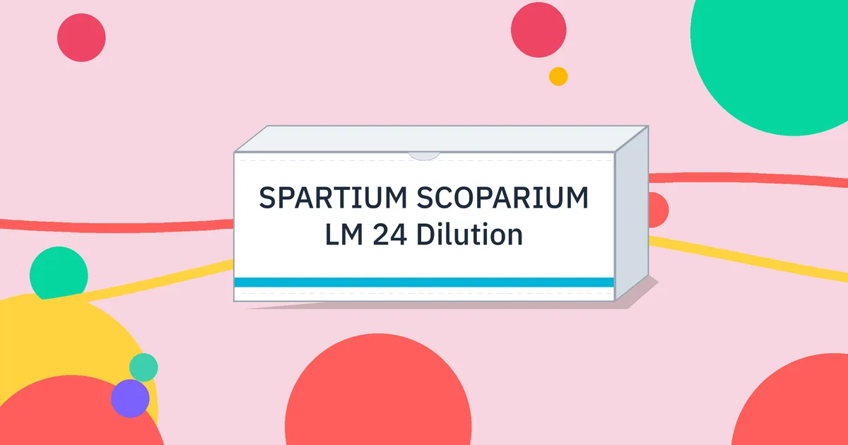 Symbolbild: Packung mit der Aufschrift SPARTIUM SCOPARIUM LM 24 Dilution (PZN 13194879) – Verfügbarkeit und Bezug in Apotheken in Frankfurt am Main