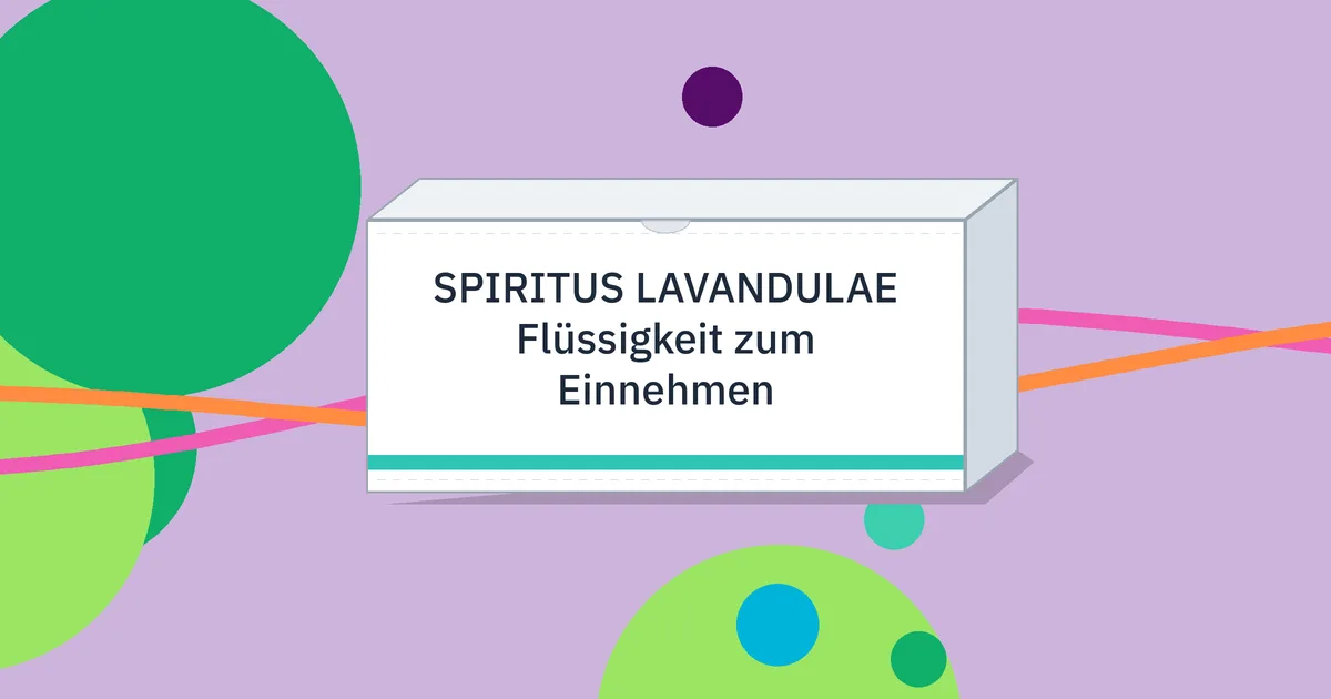 Symbolbild: Packung mit der Aufschrift SPIRITUS LAVANDULAE Flüssigkeit zum Einnehmen (PZN 15401650) – Verfügbarkeit und Bezug in Apotheken in Frankfurt am Main