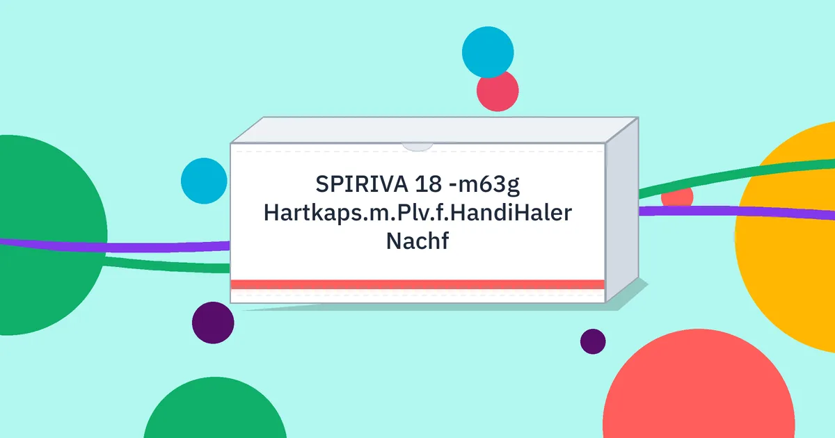 Symbolbild: Packung mit der Aufschrift SPIRIVA 18 -m63g Hartkaps.m.Plv.f.HandiHaler Nachf (PZN 16870341) – Verfügbarkeit und Bezug in Apotheken in Frankfurt am Main