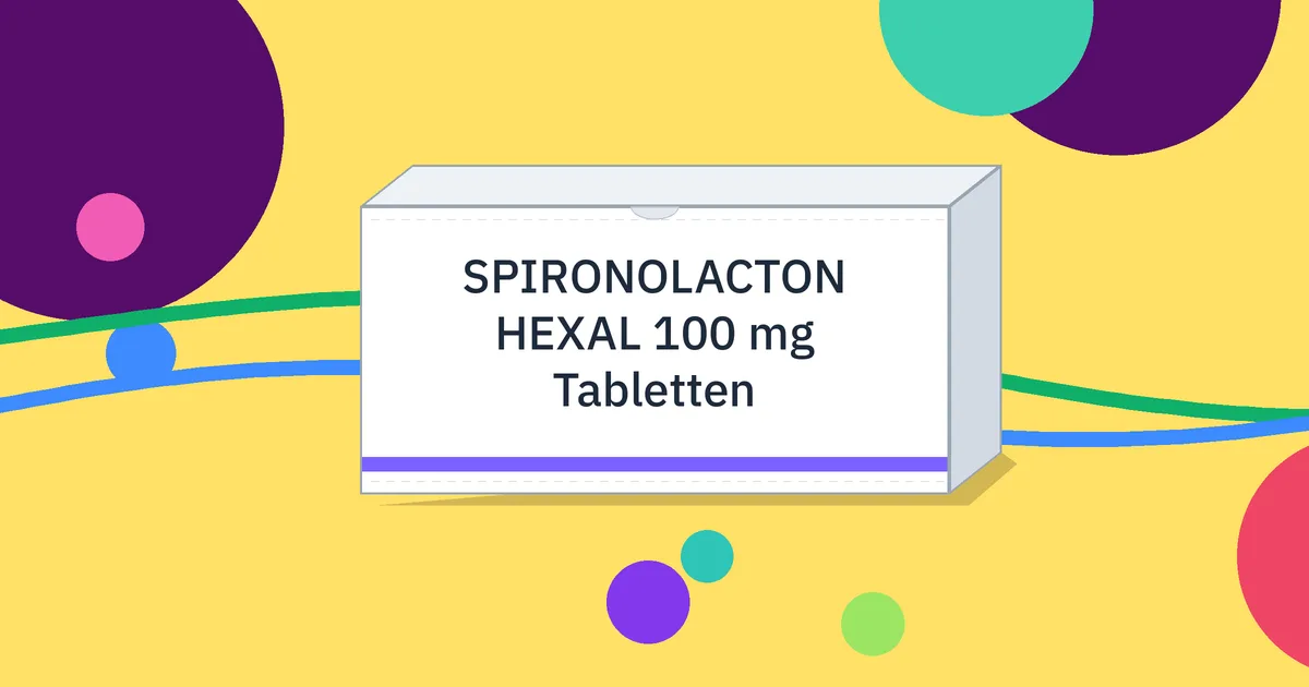 Symbolbild: Packung mit der Aufschrift SPIRONOLACTON HEXAL 100 mg Tabletten (PZN 01363070) – Verfügbarkeit und Bezug in Apotheken in Frankfurt am Main
