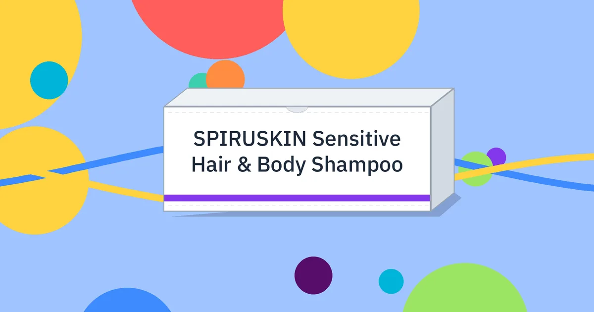 Symbolbild: Packung mit der Aufschrift SPIRUSKIN Sensitive Hair & Body Shampoo (PZN 00248674) – Verfügbarkeit und Bezug in Apotheken in Frankfurt am Main