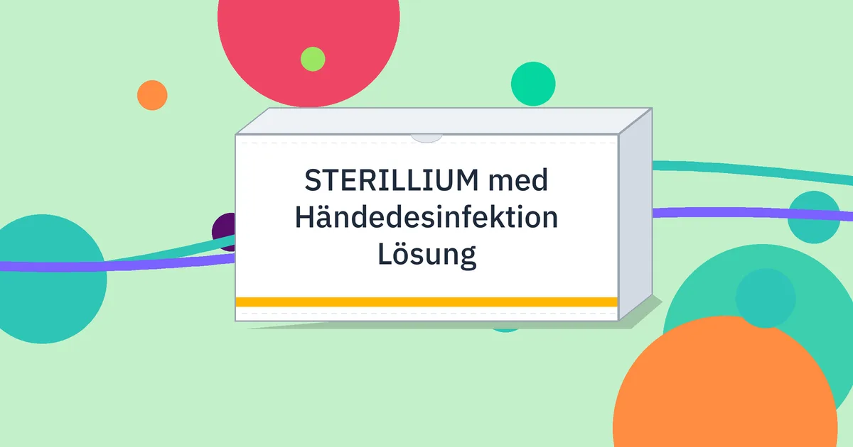 Symbolbild: Packung mit der Aufschrift STERILLIUM med Händedesinfektion Lösung (PZN 06589241) – Verfügbarkeit und Bezug in Apotheken in Frankfurt am Main
