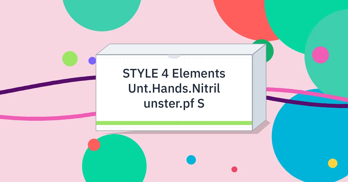 Symbolbild: Packung mit der Aufschrift STYLE 4 Elements Unt.Hands.Nitril unster.pf S (PZN 19142441) – Verfügbarkeit und Bezug in Apotheken in Frankfurt am Main