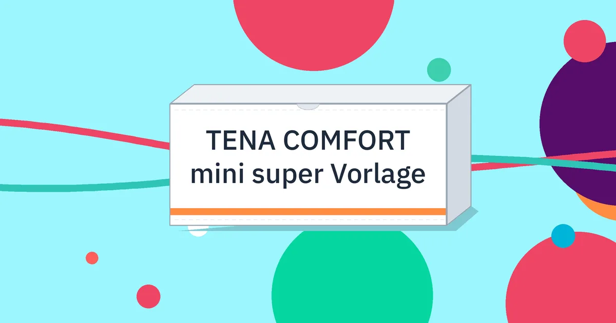 Symbolbild: Packung mit der Aufschrift TENA COMFORT mini super Vorlage (PZN 00202181) – Verfügbarkeit und Bezug in Apotheken in Frankfurt am Main