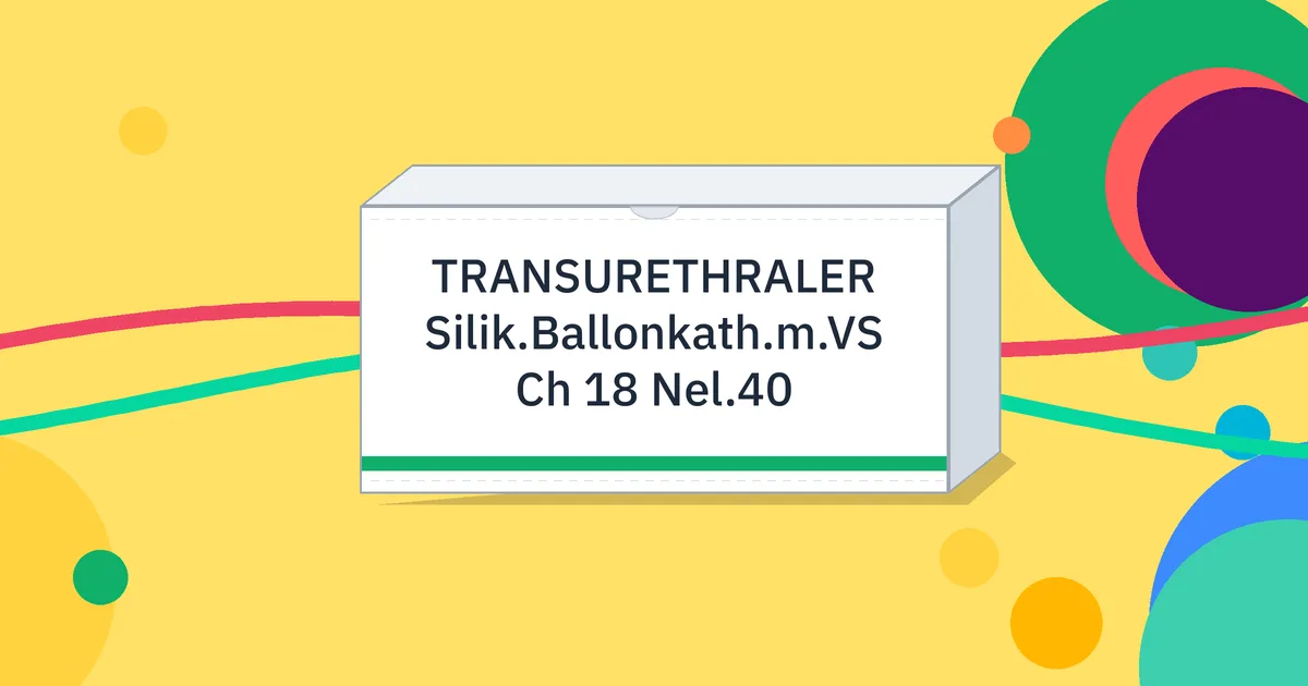 Symbolbild: Packung mit der Aufschrift TRANSURETHRALER Silik.Ballonkath.m.VS Ch 18 Nel.40 (PZN 10184981) – Verfügbarkeit und Bezug in Apotheken in Frankfurt am Main