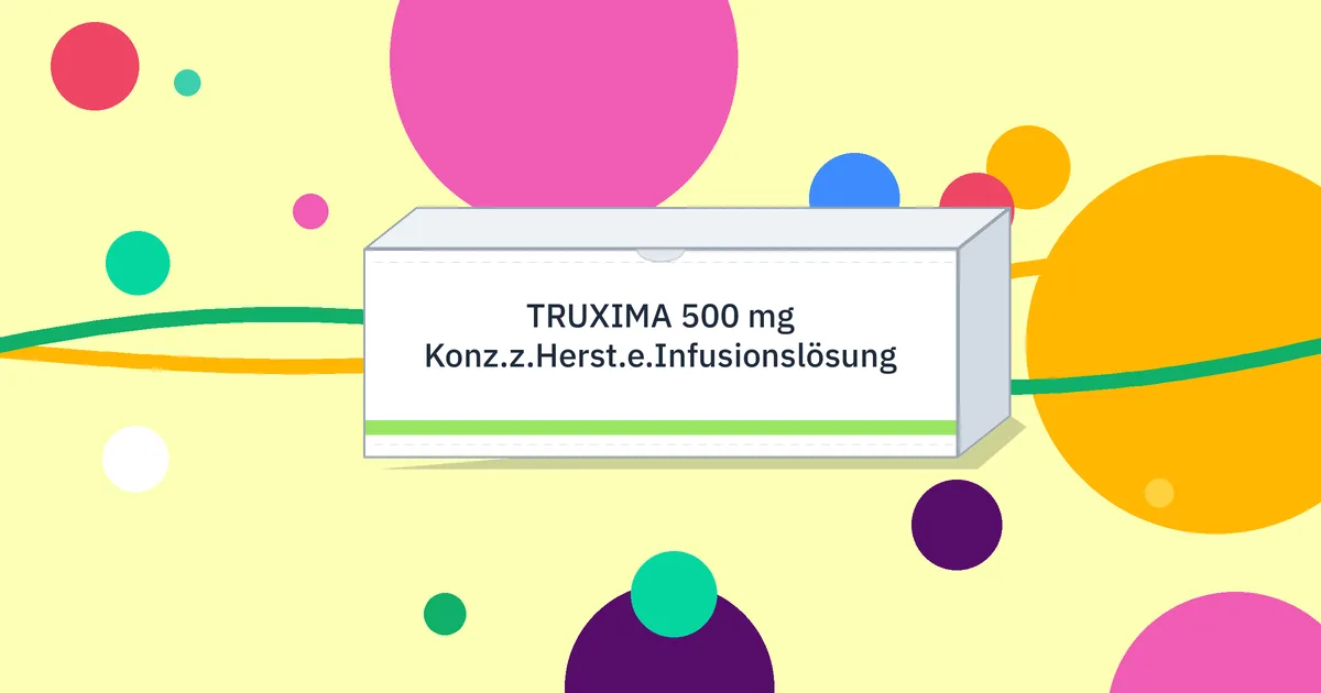 Symbolbild: Packung mit der Aufschrift TRUXIMA 500 mg Konz.z.Herst.e.Infusionslösung (PZN 19473273) – Verfügbarkeit und Bezug in Apotheken in Frankfurt am Main