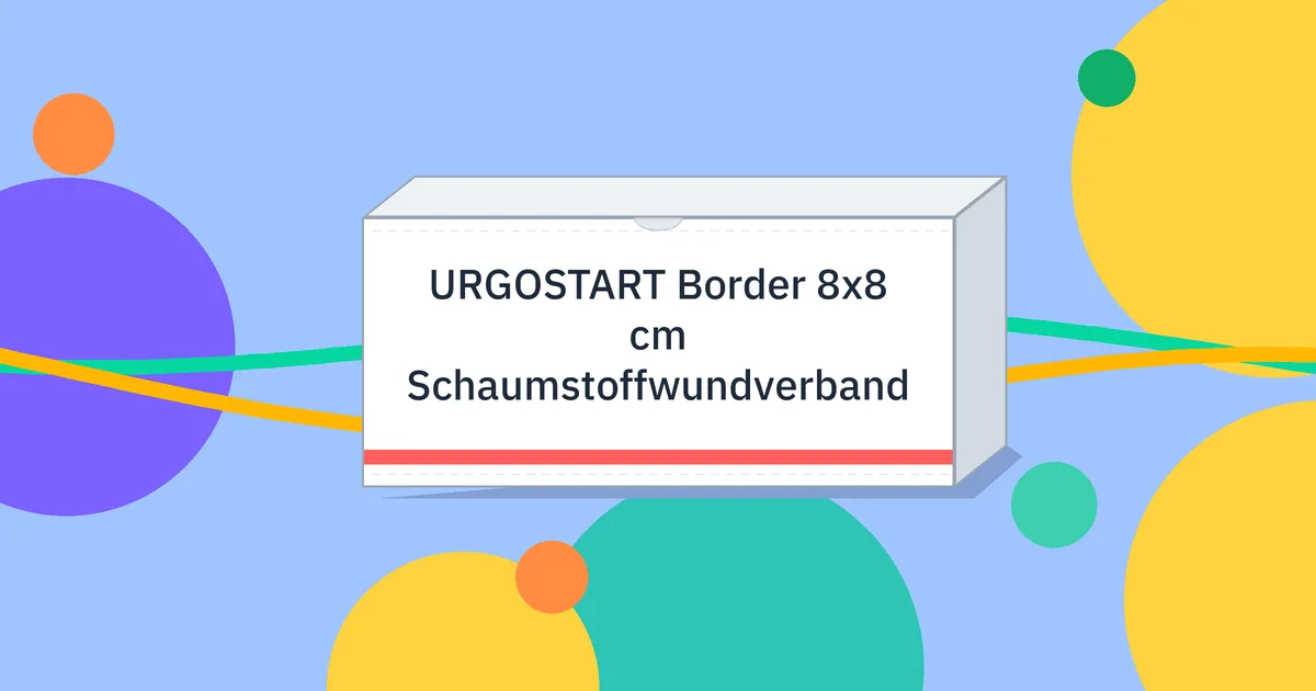 Symbolbild: Packung mit der Aufschrift URGOSTART Border 8x8 cm Schaumstoffwundverband (PZN 17311945) – Verfügbarkeit und Bezug in Apotheken in Frankfurt am Main