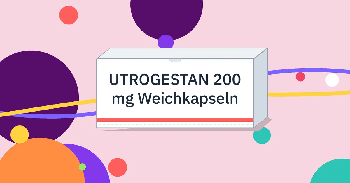 Symbolbild: Packung mit der Aufschrift UTROGESTAN 200 mg Weichkapseln (PZN 15426331) – Verfügbarkeit und Bezug in Apotheken in Frankfurt am Main