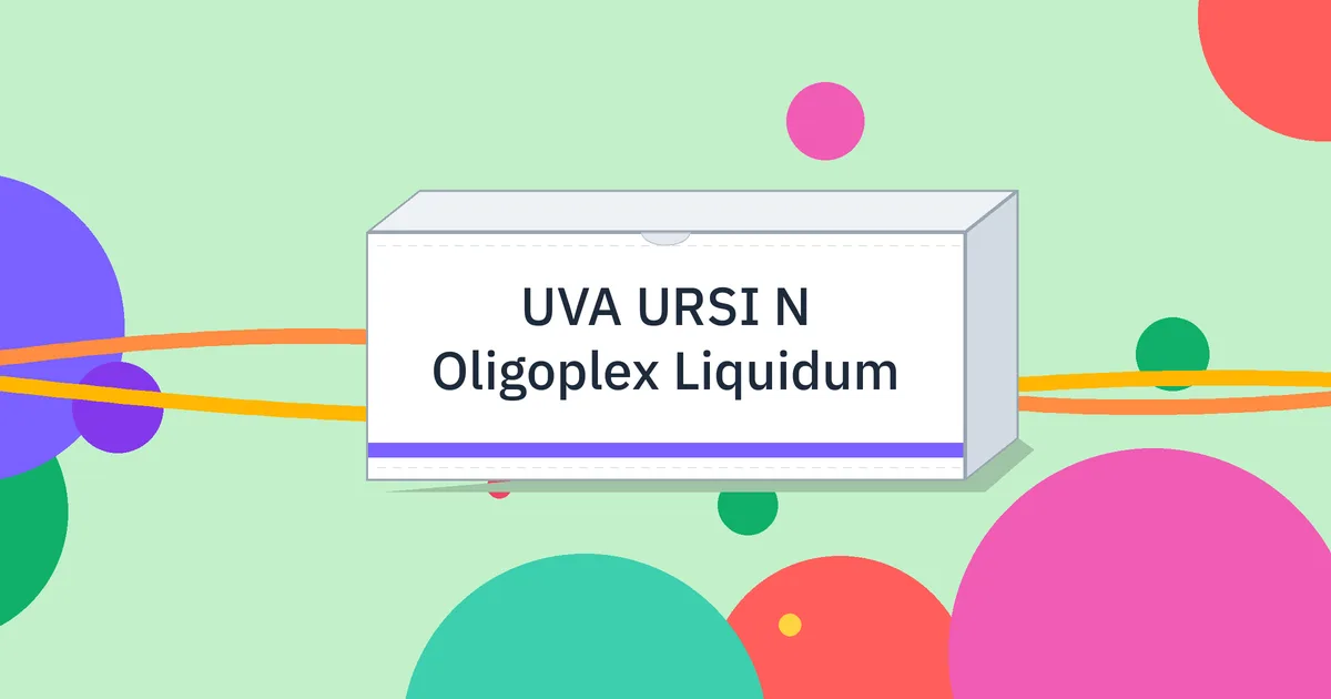 Symbolbild: Packung mit der Aufschrift UVA URSI N Oligoplex Liquidum (PZN 07038017) – Verfügbarkeit und Bezug in Apotheken in Frankfurt am Main