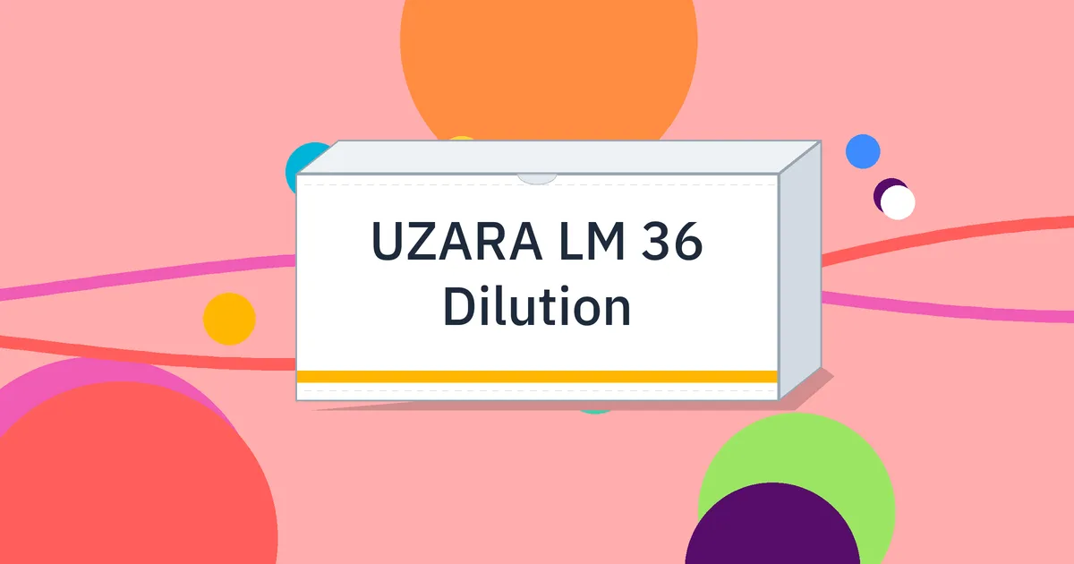 Symbolbild: Packung mit der Aufschrift UZARA LM 36 Dilution (PZN 13260352) – Verfügbarkeit und Bezug in Apotheken in Frankfurt am Main